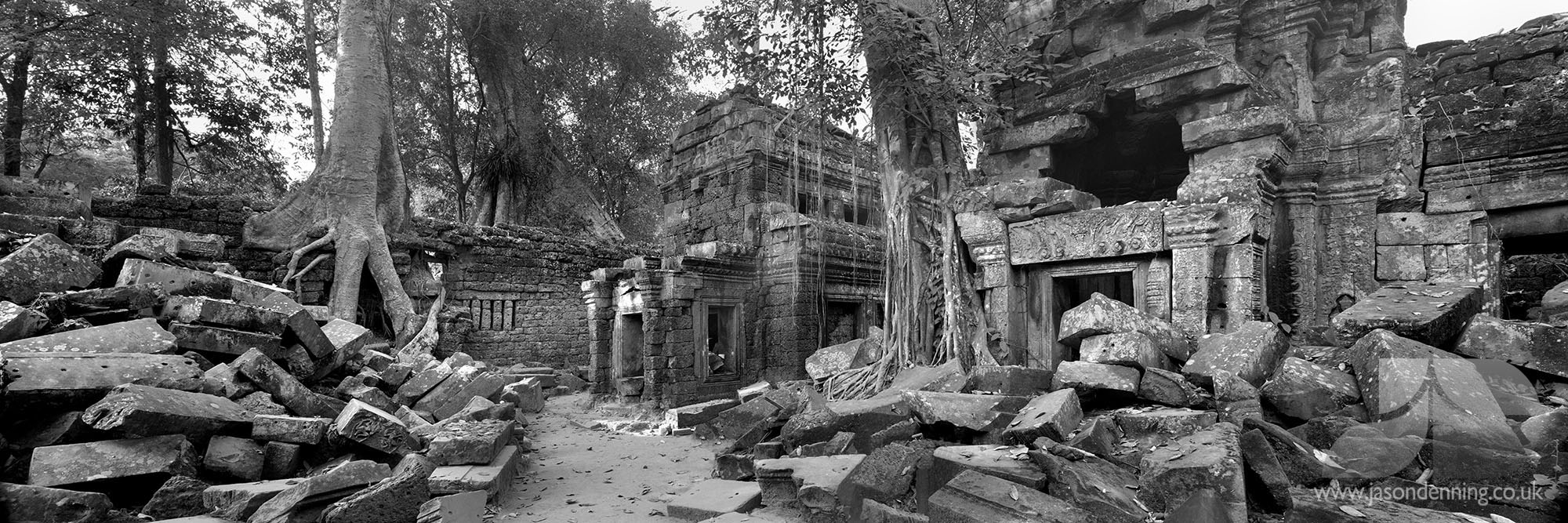Inside Ta prohm Temple Cambodia | Jason Denning - Panoramic Photography