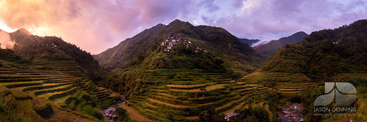 Cambulo rice terraces philippines | Jason Denning - Panoramic Photography